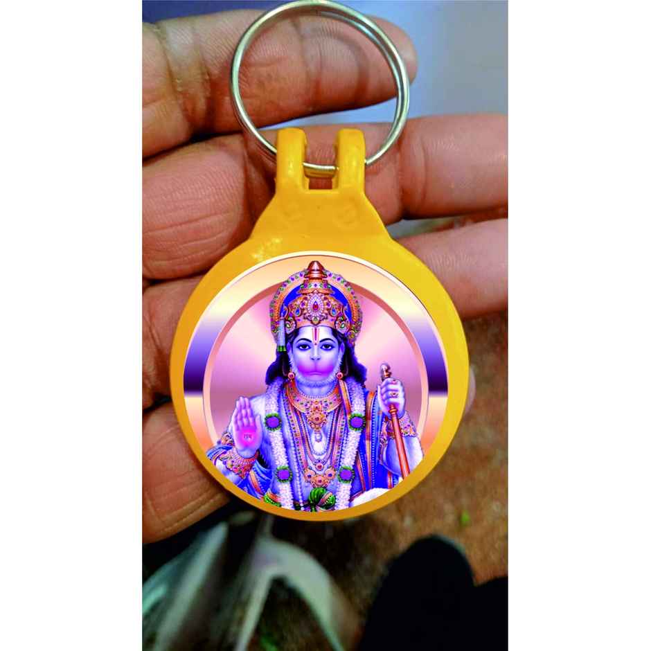 Buy Divine Vibes Hanuman Ji Plastic Oval Keychain Online - Price @ ₹49 ...