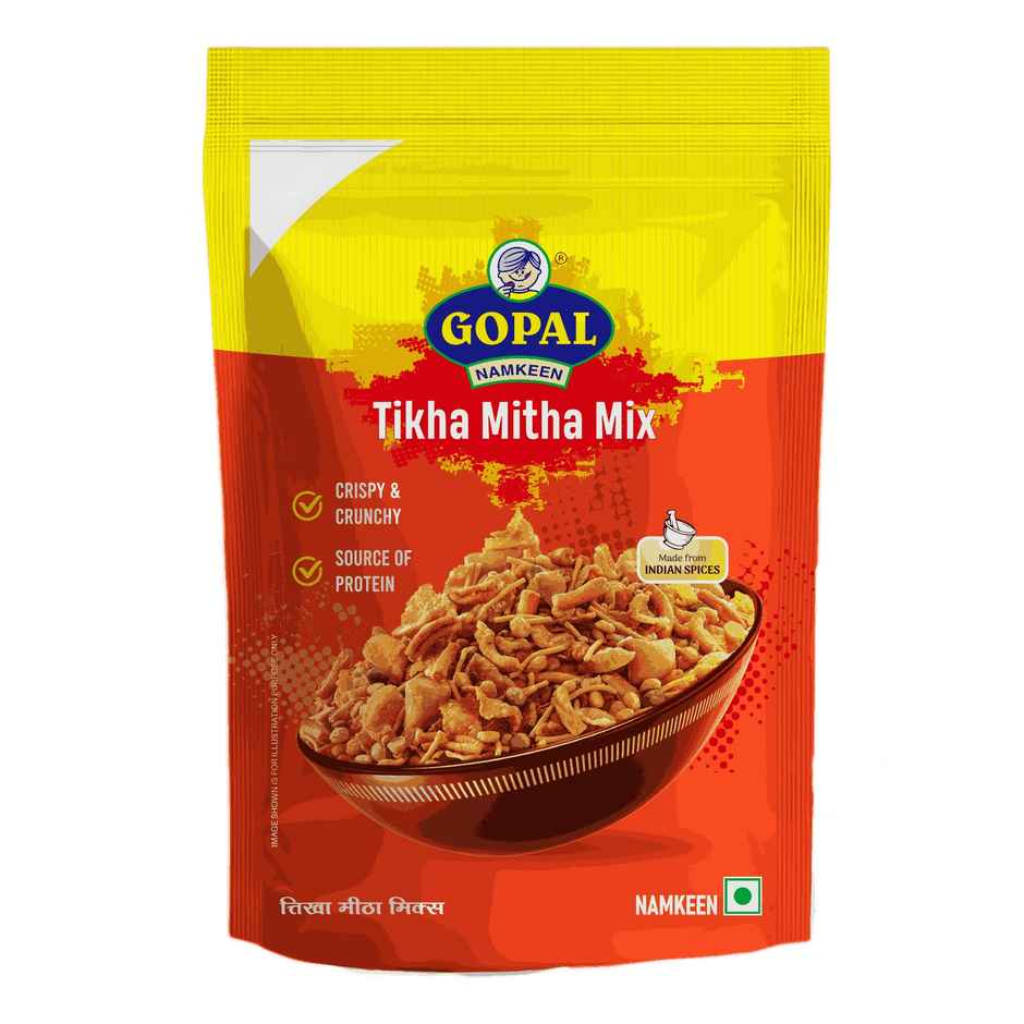 Buy Gopal Namkeen Tikha Mitha Mix | Sweet & Spicy Online - Price @ ₹39 ...
