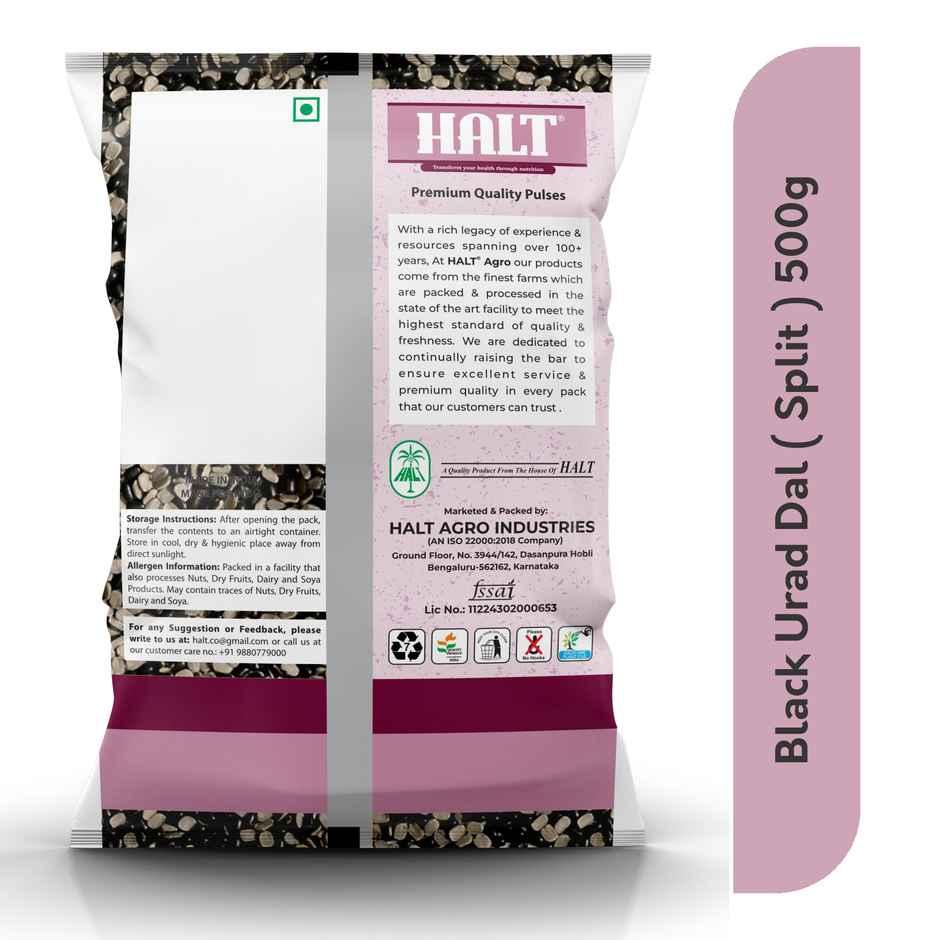 Buy Halt Split Black Urad Dal Online - Price @ ₹79 | Instant Delivery ...