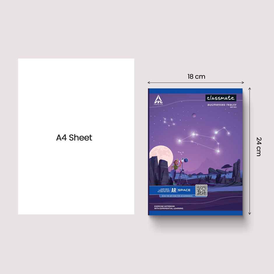 Buy Classmate Interaktiv Ar| Assorted| Soft Cover | Note Book For ...