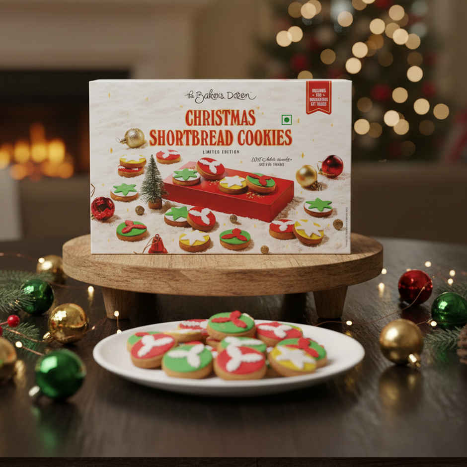 Buy The Baker's Dozen Christmas Shortbread Cookies | Eggless/Veg Online ...