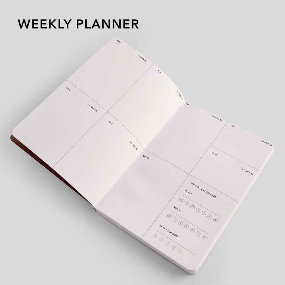 Buy Tiger Notes 2026 Weekly Planner A5 Your Year Online - Price @ ₹277 ...
