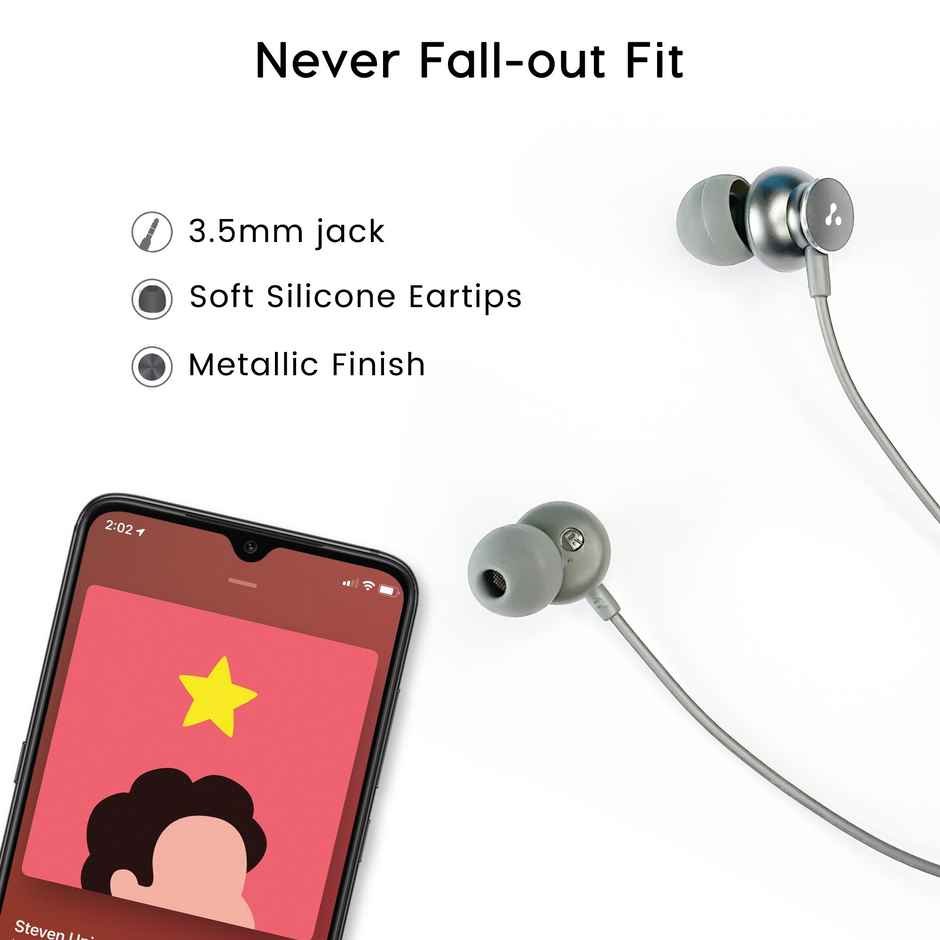 Buy Ambrane 3.5mm Wired Earphones with Mic, Powerful HD Sound with High ...