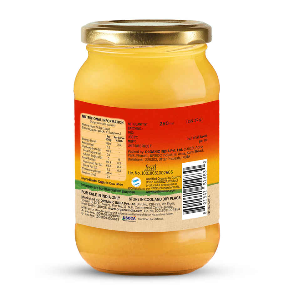 Organic India Cow Ghee - Buy at ₹312 Online | Instant Delivery - Zepto