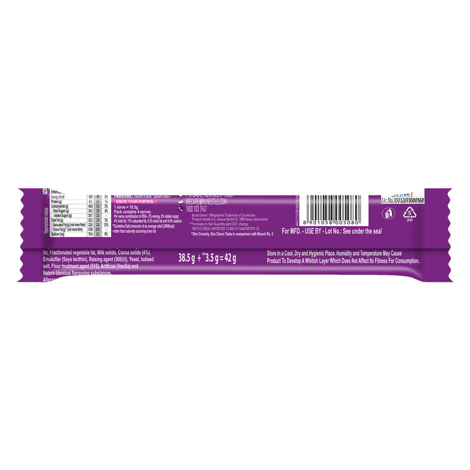 Buy Nestle Munch Max Choco Coated Crunchy Wafer Bar Online - Price ...
