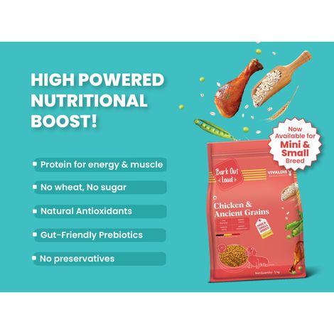 Buy Bark Out Loud | Chicken & Ancient Grains Dog Food for Mini/Small ...