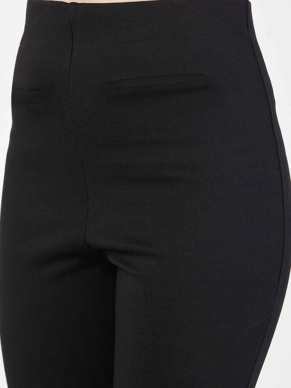 Buy SASSAFRAS Women's Bone Pocket Bell Bottom Pants | Black - S Online ...