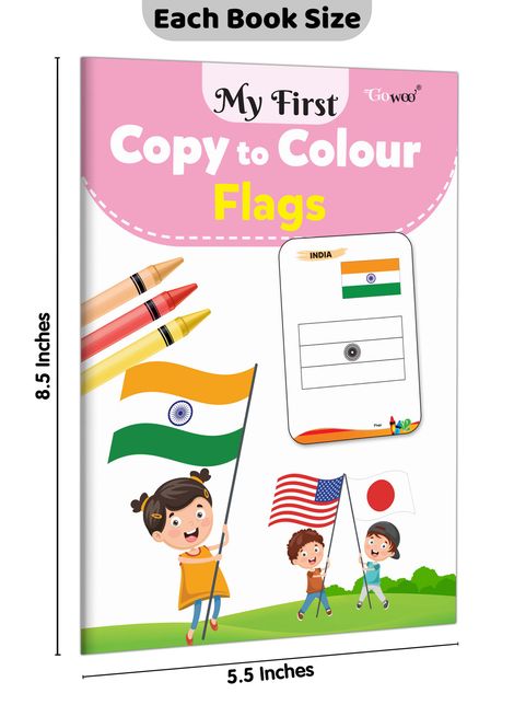Buy My First Copy To Colour - Flags | Educational Colouring Book ...