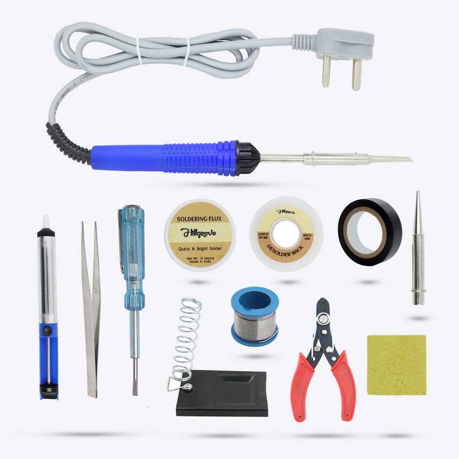 Hillgrove Hzp143M1 12In1 Basic 25W Soldering Iron Kit With Solder Wire ...