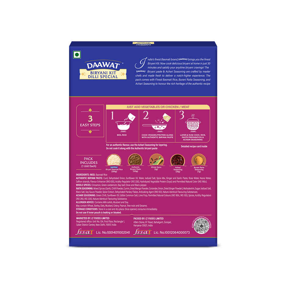 Daawat Biryani Kit Dilli Special - Buy at ₹141 Online | Instant ...