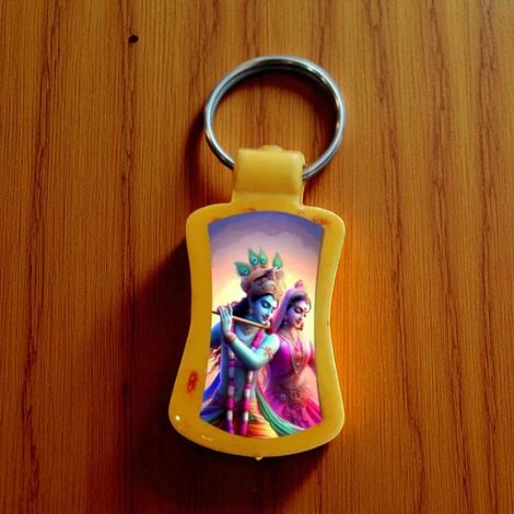 Buy Divine Vibes Radha Krishna Square Key Chain Online - Price @ ₹37 ...