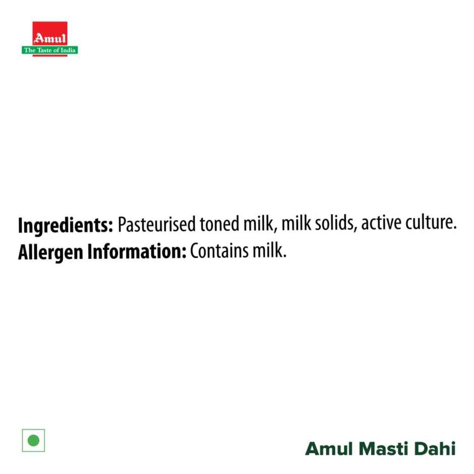 Buy Amul Masti Dahi Cup Online - Price @ ₹45 | Instant Delivery | Zepto