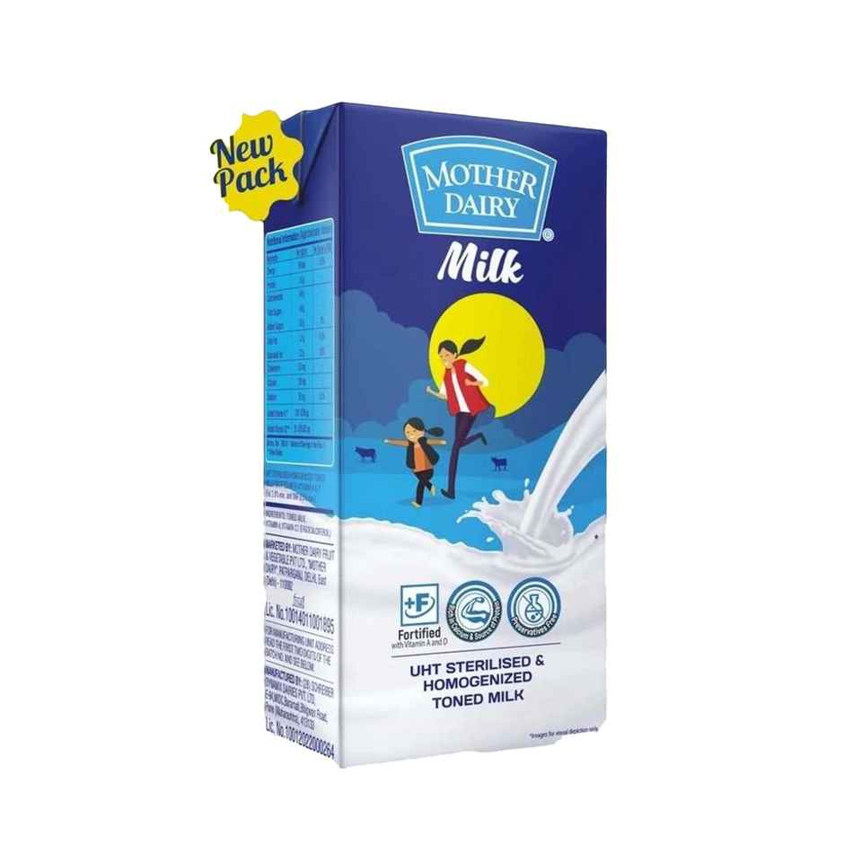 Buy Mother Dairy UHT Sterilised Toned Milk Online - Price @ ₹75 ...