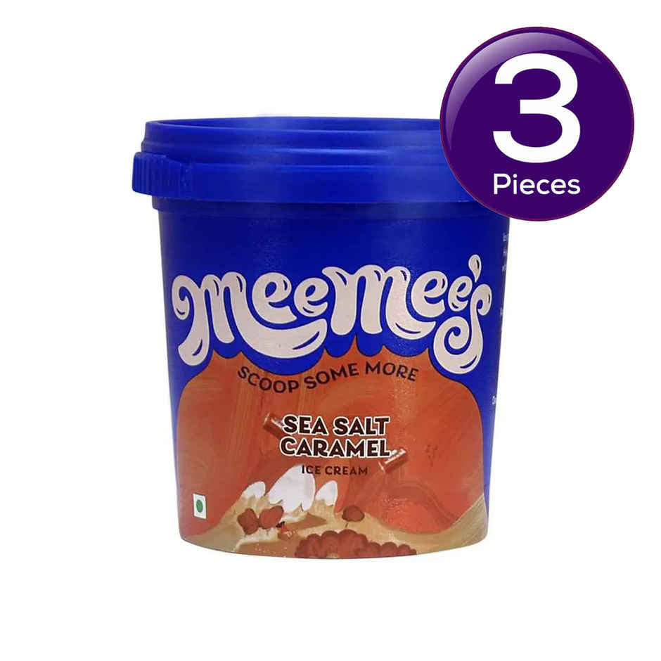 Meemee's Sea Salt Caramel - Ice Cream Tub Combo - Buy at ₹411 Online ...