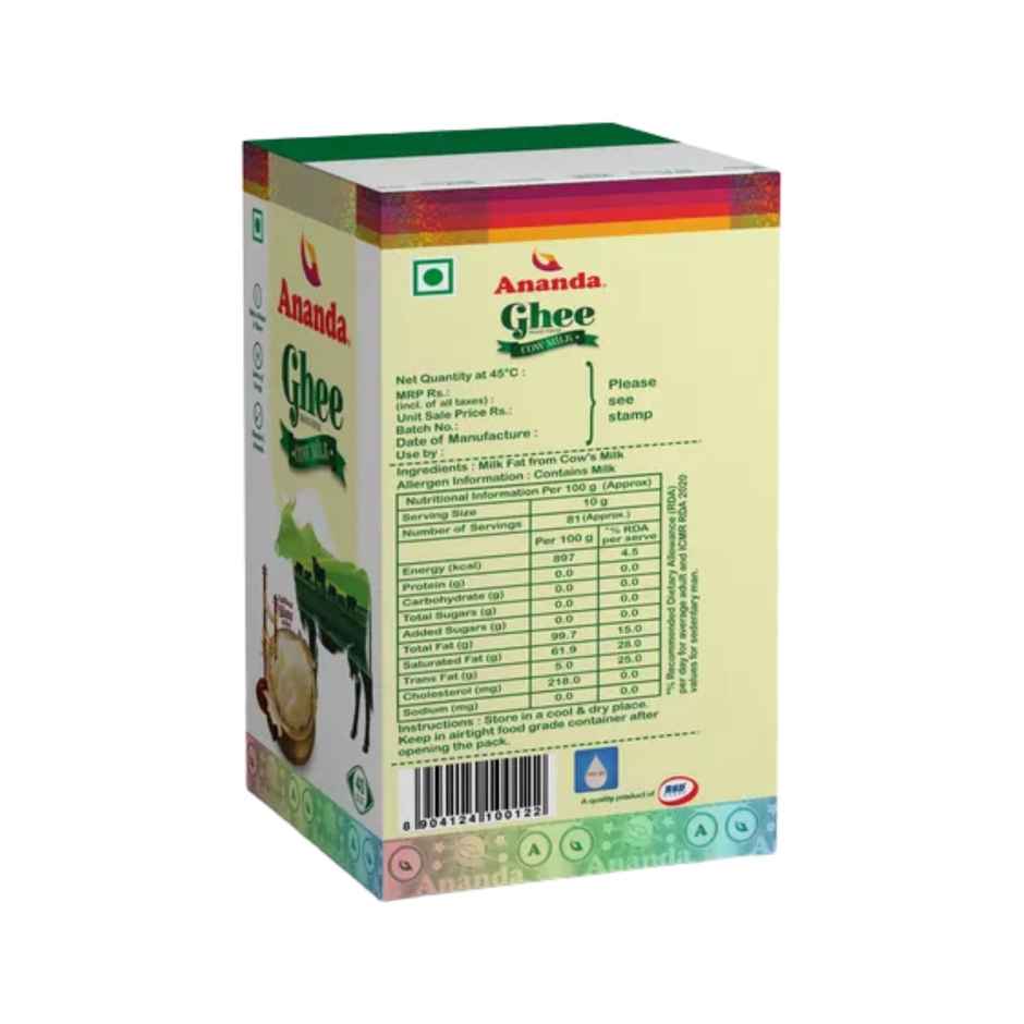 Ananda Cow Ghee - Buy at ₹551 Online | Instant Delivery - Zepto
