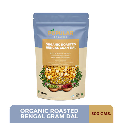 Buy Popular Organics Fried Gram Split - Roasted Bengal Gram Dal Online ...