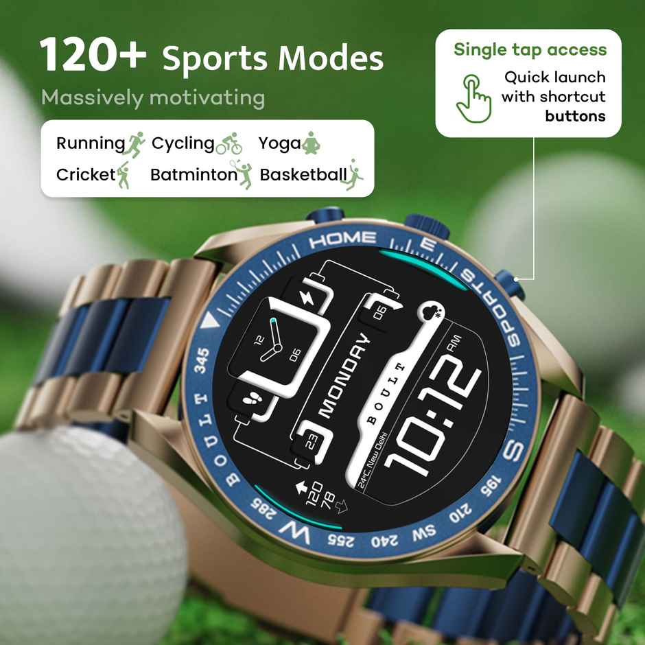 Buy GOBOULT (Formerly Boult) Mirage 1.39" Screen, BT Calling, Working Crown Smartwatch | Amber ...