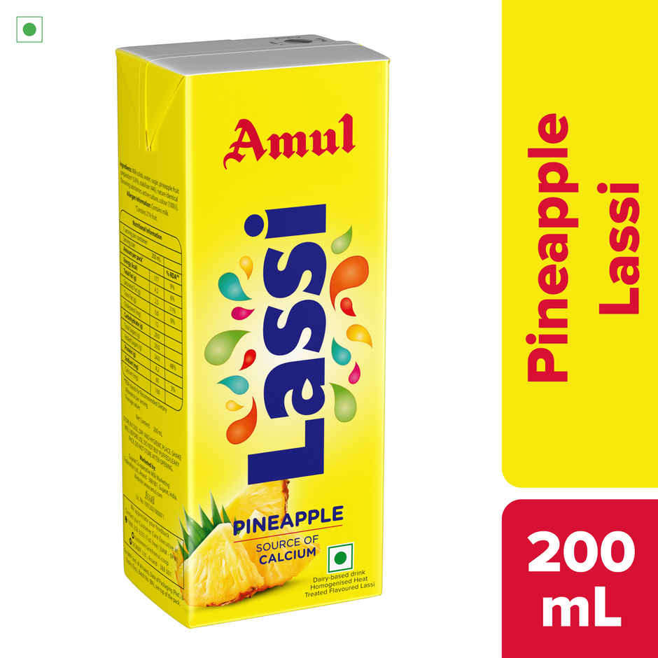 Amul Pineapple Lassi - Buy at ₹21 Online | Instant Delivery - Zepto