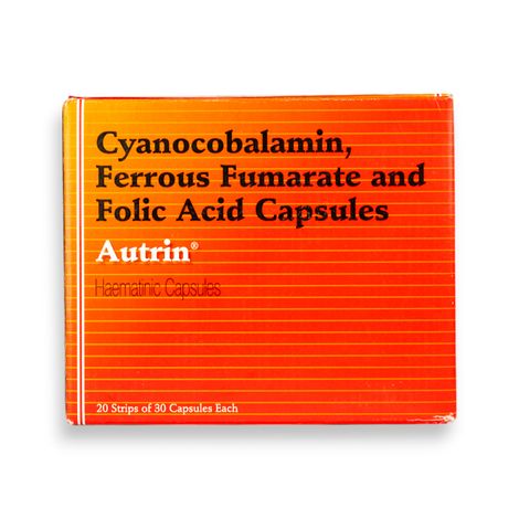 Buy Autrin Capsule Online - Price @ ₹149 | Instant Delivery | Zepto