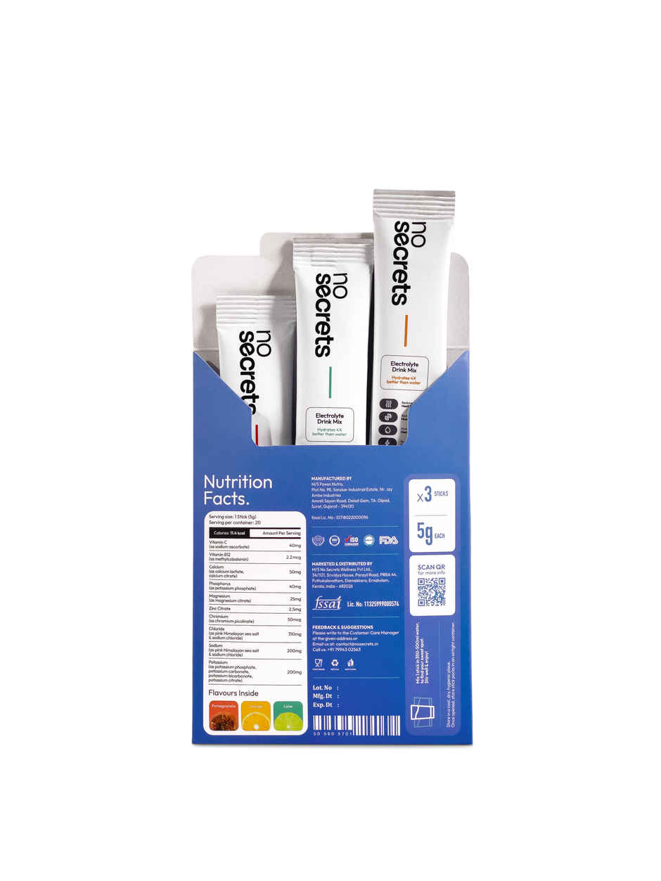 Buy No Secrets Perfect Hydration Duo Electrolytes & Antioxidants Trial ...