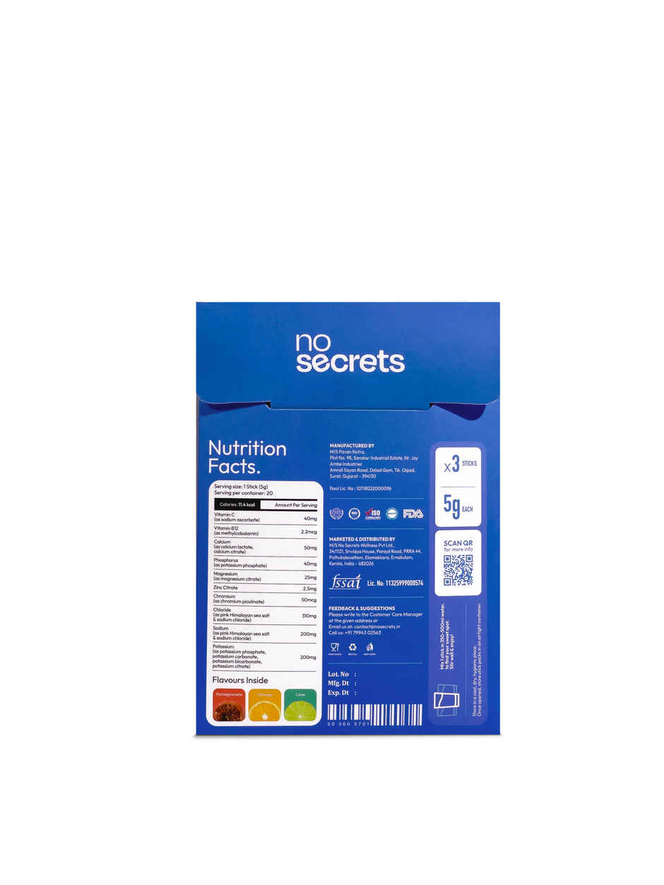 Buy No Secrets Perfect Hydration Duo Electrolytes & Antioxidants Trial ...