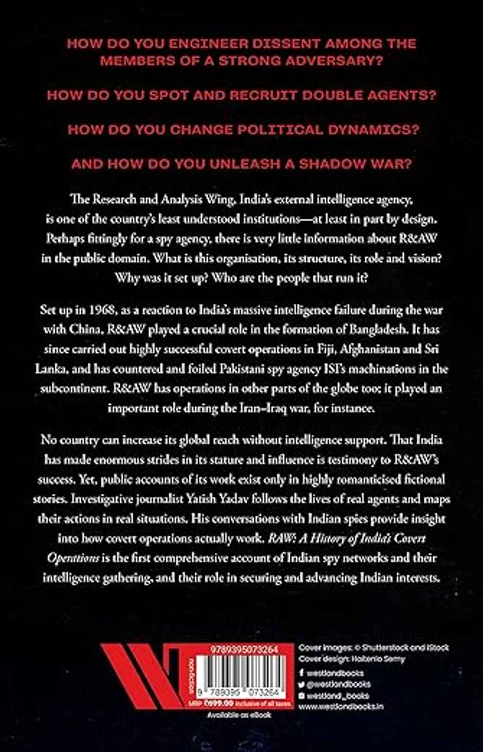 Buy Westland Books Raw: A History Of India's Covert Operations Online ...