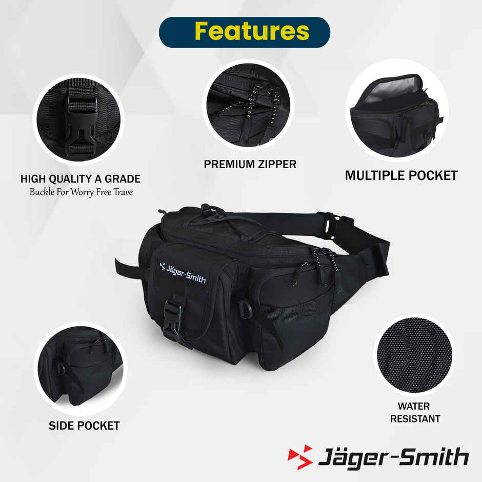 Buy Jager-Smith JSWB 100 Rider Multipupose Waist Bag | Black Online ...