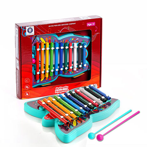 Buy Aditi Toys Plastic Musical Butterfly Xylophone Toy, Non-Toxic ...