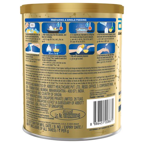 Buy Similac Plus Stage 1 Infant Formula Tin Online - Price @ ₹995 ...