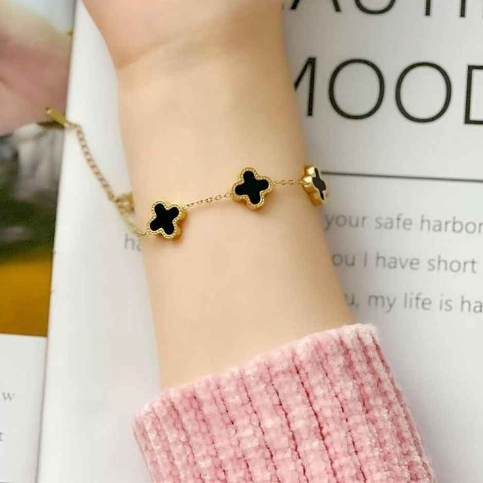 Buy Estailo Fashion Women's Jewellery Bracelets Gold One Size ...