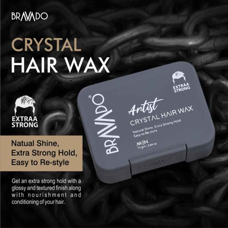 Buy Bravado Artist Crystal Hair Wax - Extraa Strong Hold Online - Price ...