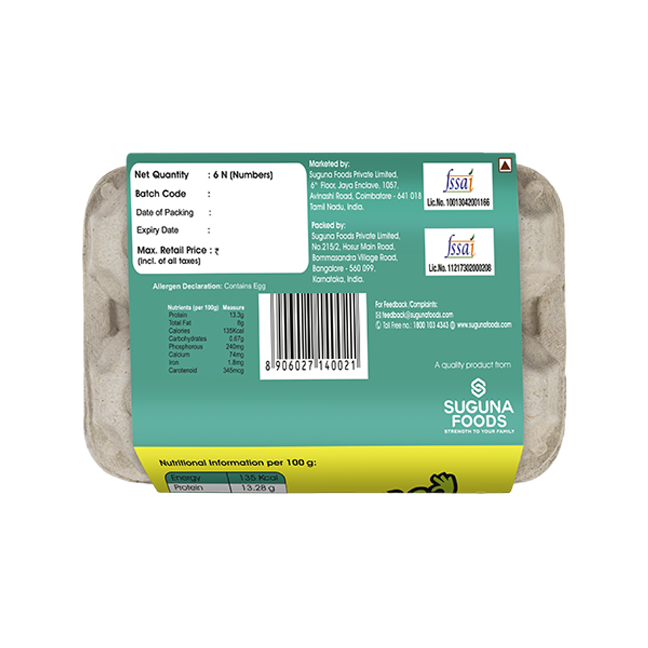 Buy Suguna Fit White Eggs Online - Price @ ₹73 | Instant Delivery | Zepto