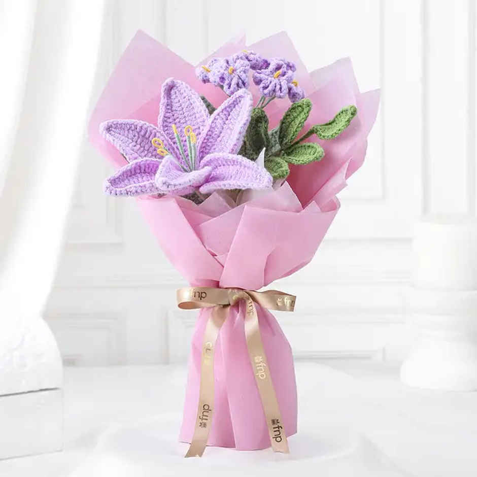Artistic Crochet Flower Threads Bouquet - Buy at ₹749 Online | Instant ...
