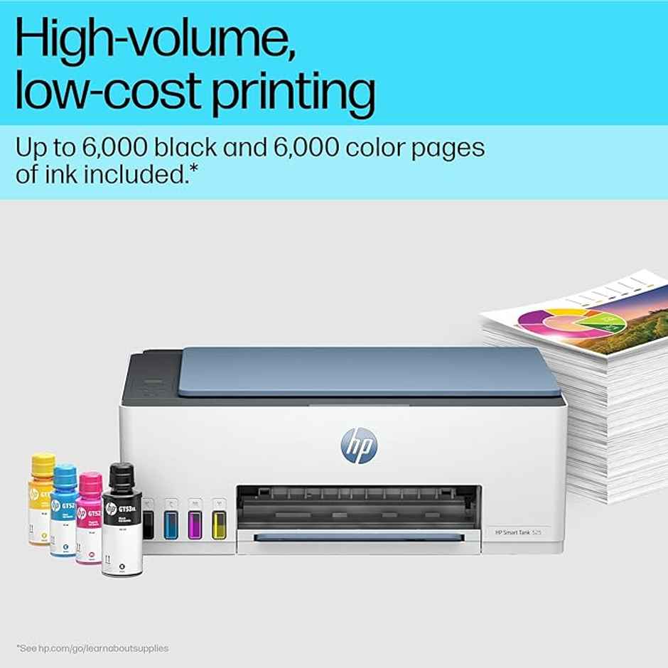 Buy Hp Smart Tank 525 All-In-One Colour Printer Online - Price @ ₹10509 ...