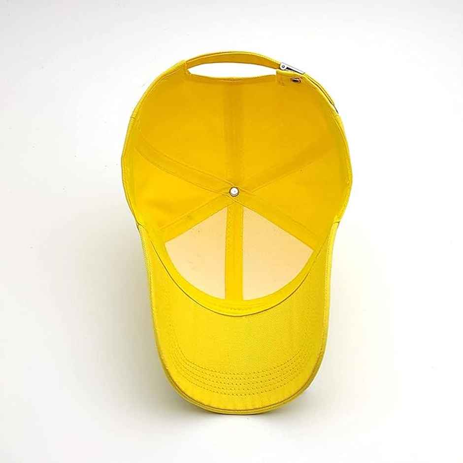 Buy Blynk Unisex Solid Color Baseball Cap with Adjuable Back | Yellow ...