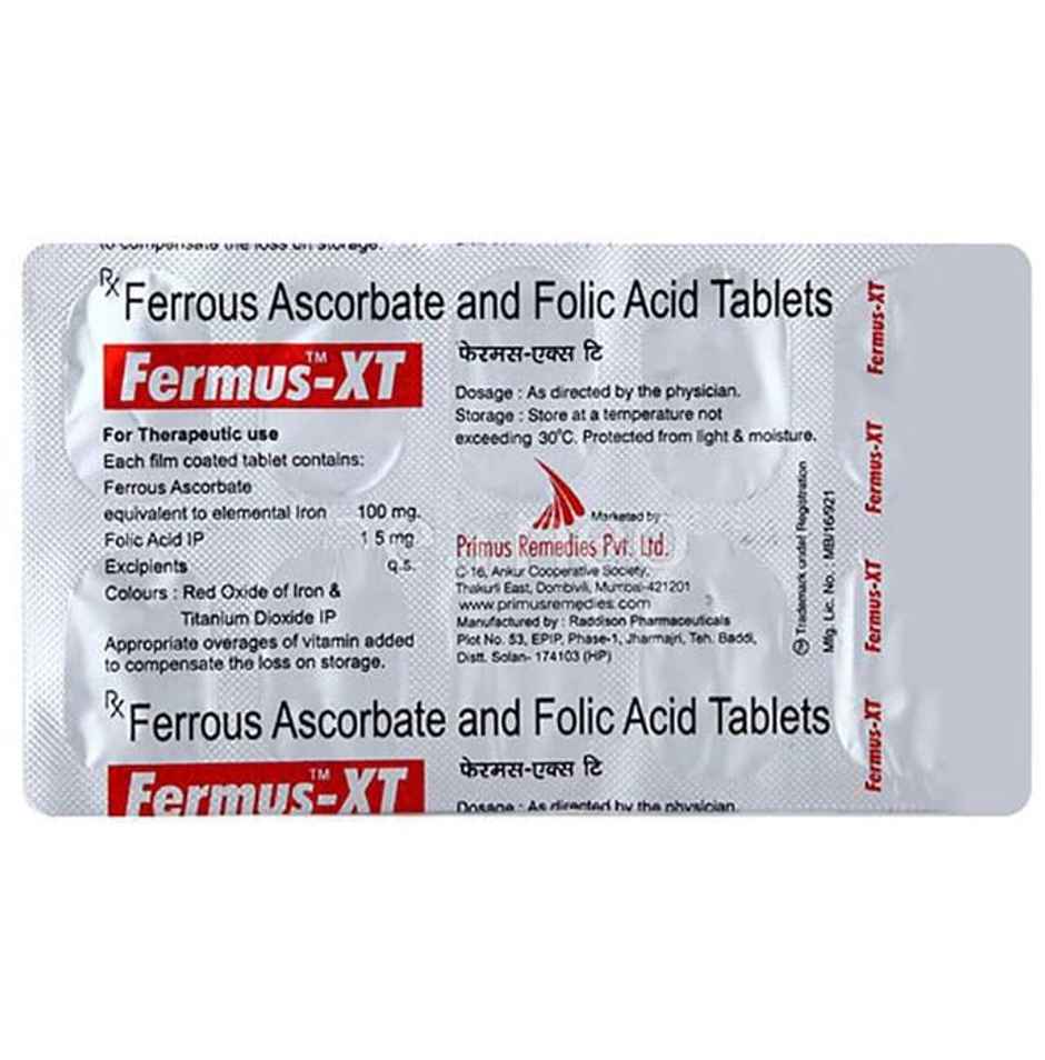 Buy Fermus-XT Tablet Online - Price @ ₹102.19 | Instant Delivery | Zepto