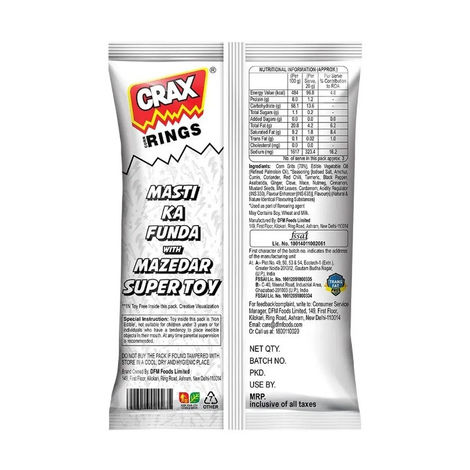 Buy Crax Corn Rings Chatpata Masala Puff Snacks Combo Online - Price ...