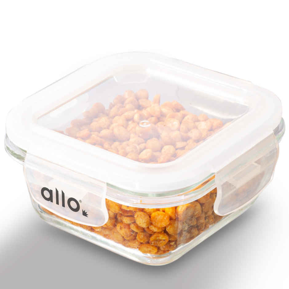 Allo Glass Container with Lid - Buy at ₹252 Online | Instant Delivery ...