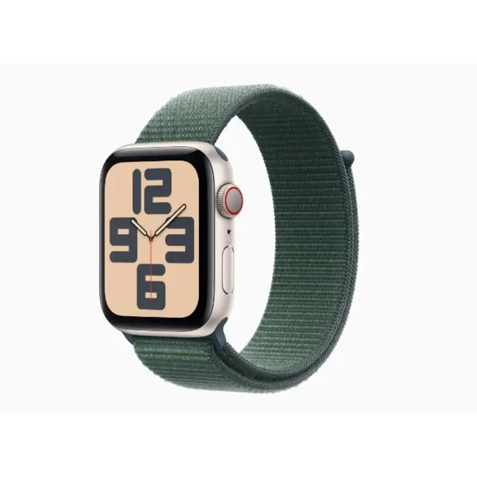 Apple Watch SE GPS + Cellular 44mm Starlight Aluminium Case with Lake ...
