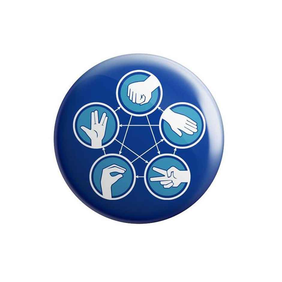 Buy House Of Festivals Rock Paper Scissor Lizard Spock - Badge Online ...