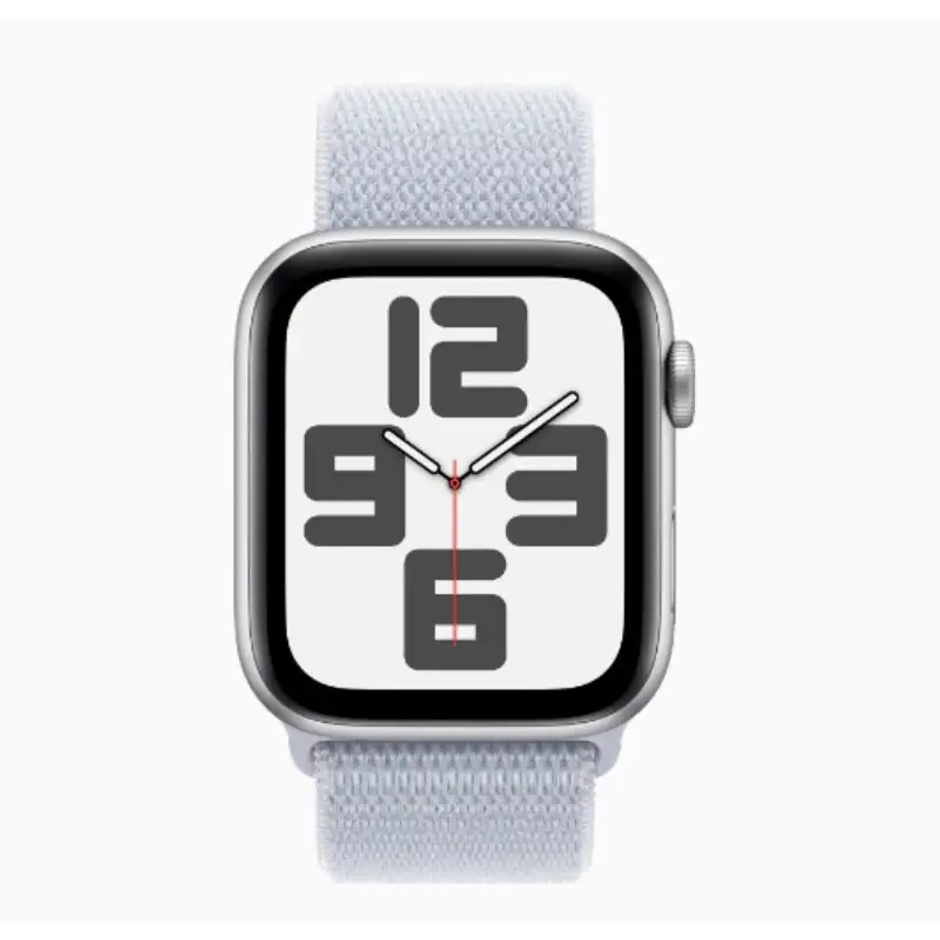 Apple Watch SE GPS + Cellular 44mm Silver Aluminium Case with Blue ...