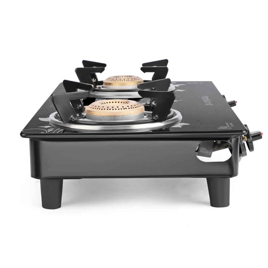 Longway Astra Glass Top Gas Stove 2 Burner Auto Ignition - Buy at ₹6297 ...