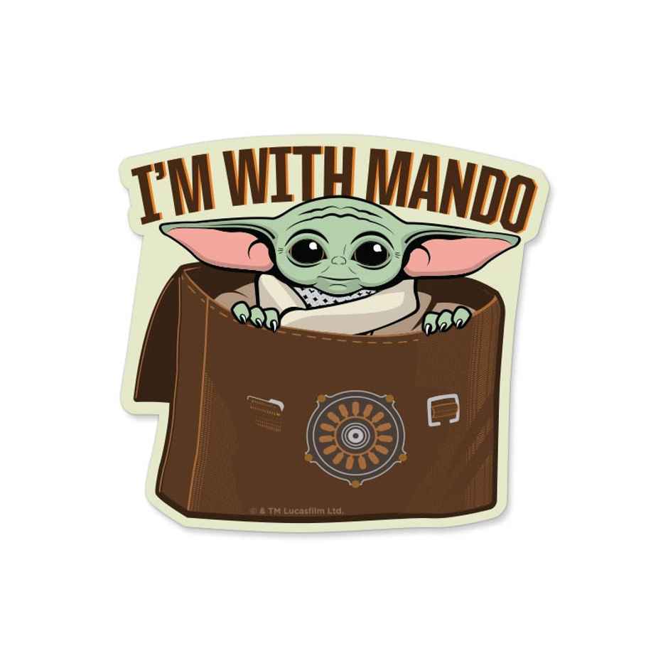 House of Festivals I'm With Mando - Star Wars Official Sticker - Buy at ...