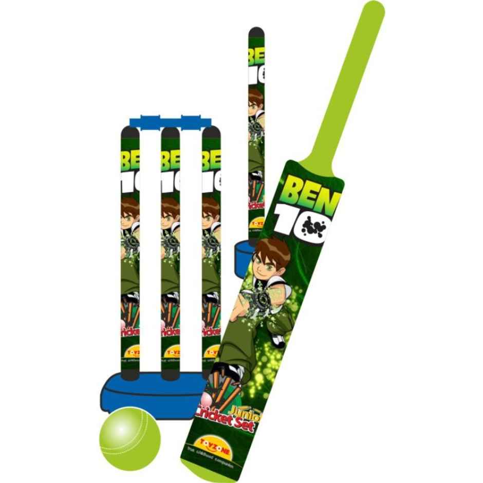 Buy Toyzone Ben 10 Cricket Set With Bat, Ball And Stumps Online - Price ...