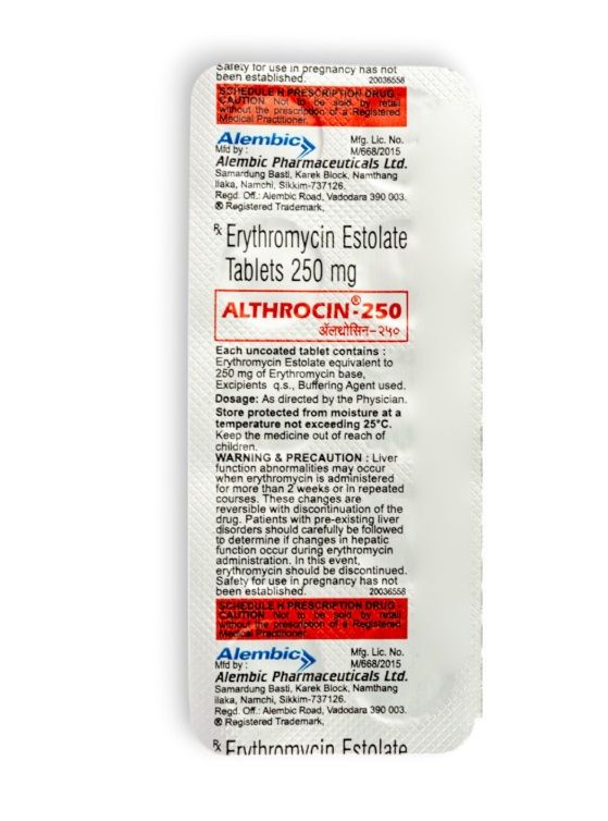 Buy Althrocin 250 Tablet Online - Price @ ₹52 | Instant Delivery | Zepto