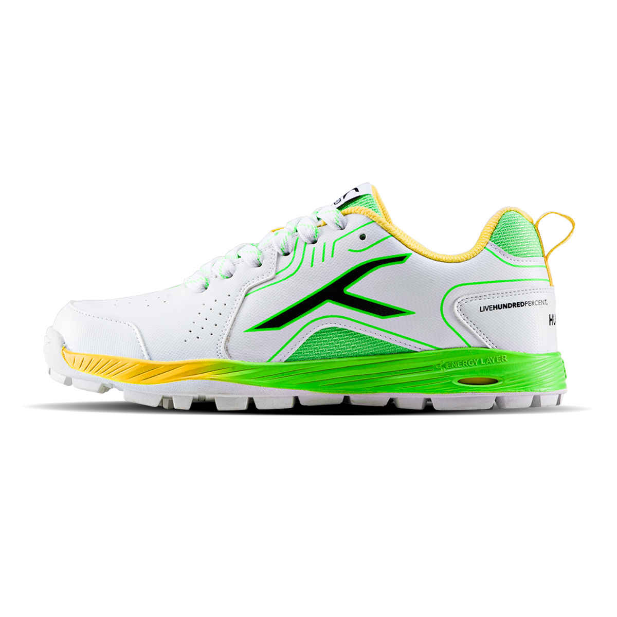 Buy Hundred Unisex Pitch Force Limited Edition Cricket Shoes | White ...