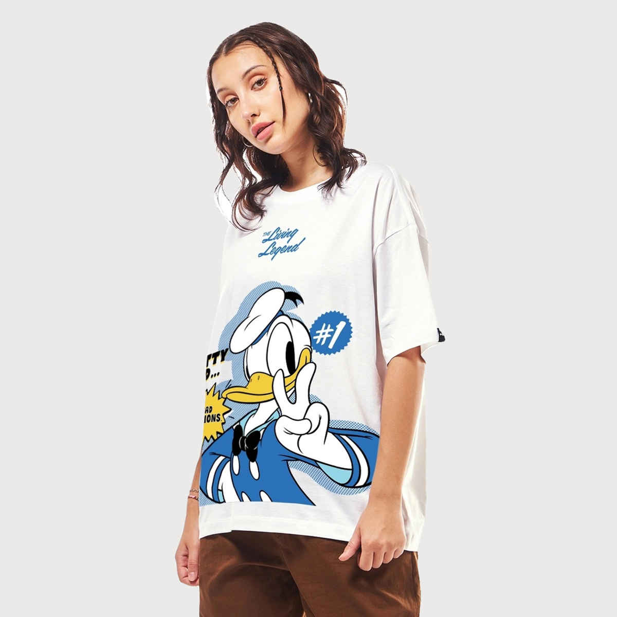 Bewakoof Women's Official Disney The Living Legend Graphic Printed ...