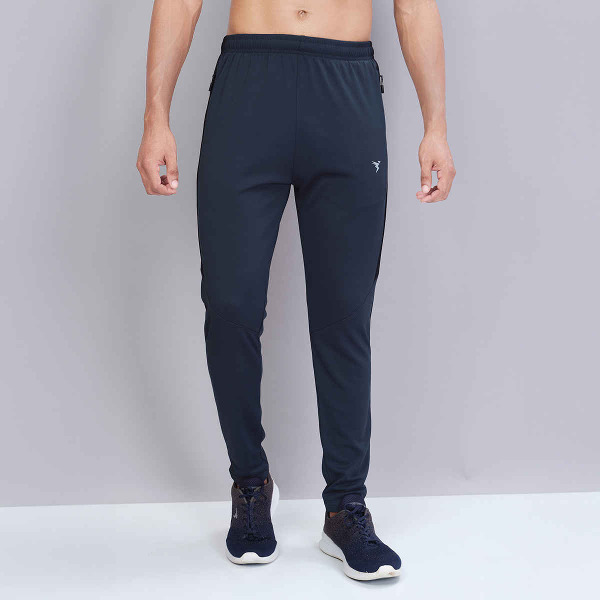 Technosport Men Poly Solid Slim Fit Sports Trackpants with TECHNO DRY ...