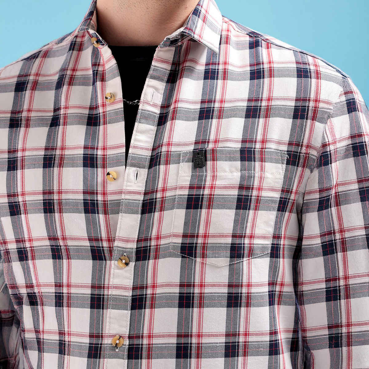 The Indian Garage Co Men's Regular Fit Checked Casual - Buy at ₹377 ...