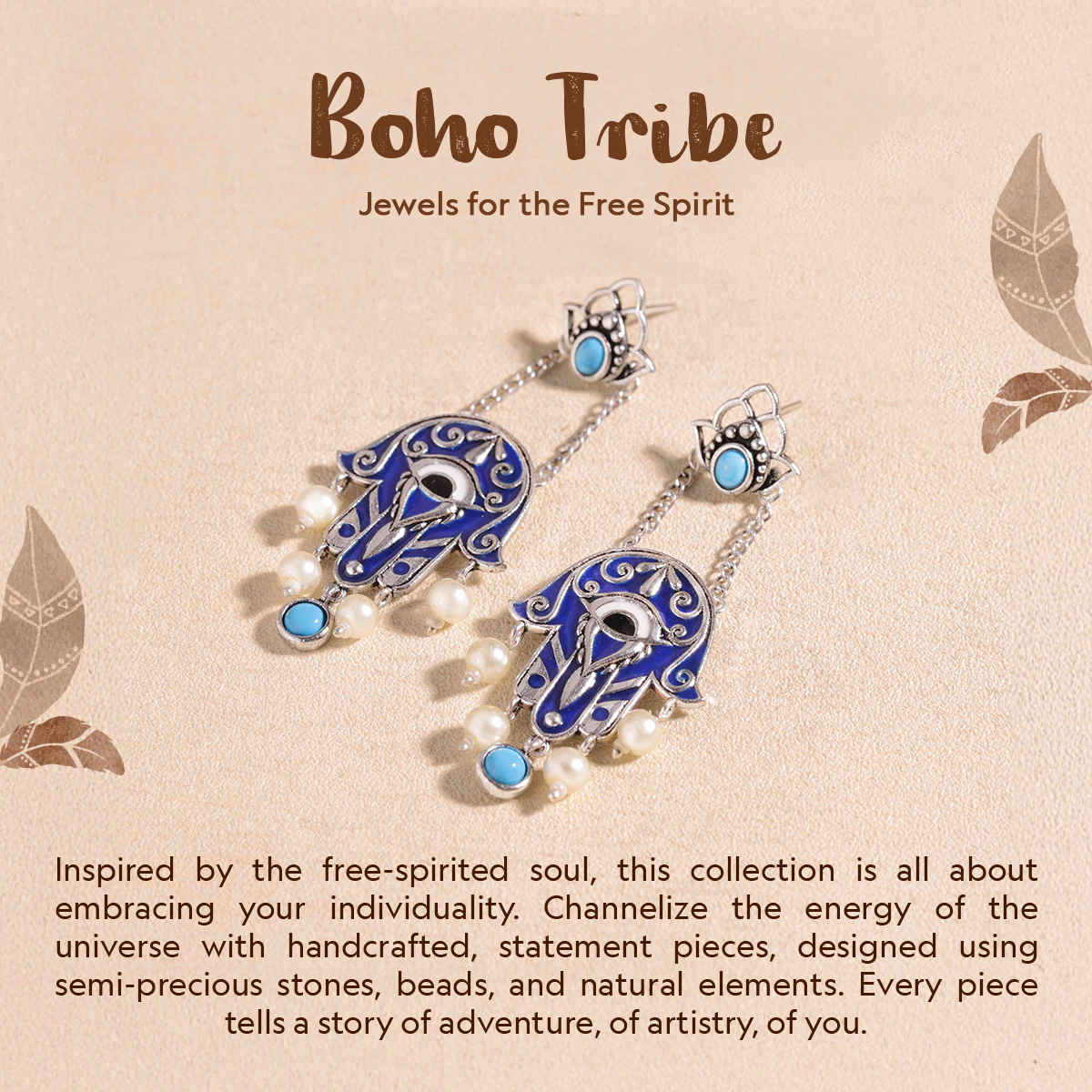 Voylla Boho Tribe Nomadic Oxidised Anklet - Buy at ₹649 Online ...